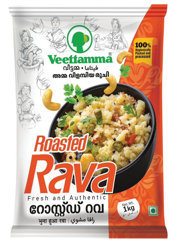 GRVT020 ROASTED RAVA SEMOLINA 500 GM - Amrita Store